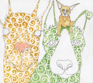 A Llama for Sven, Copic Markers with Liquid Frisket | The Slumbering ...