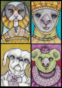 Fancy Animals Make a Return Appearance | The Slumbering Herd Art Blog